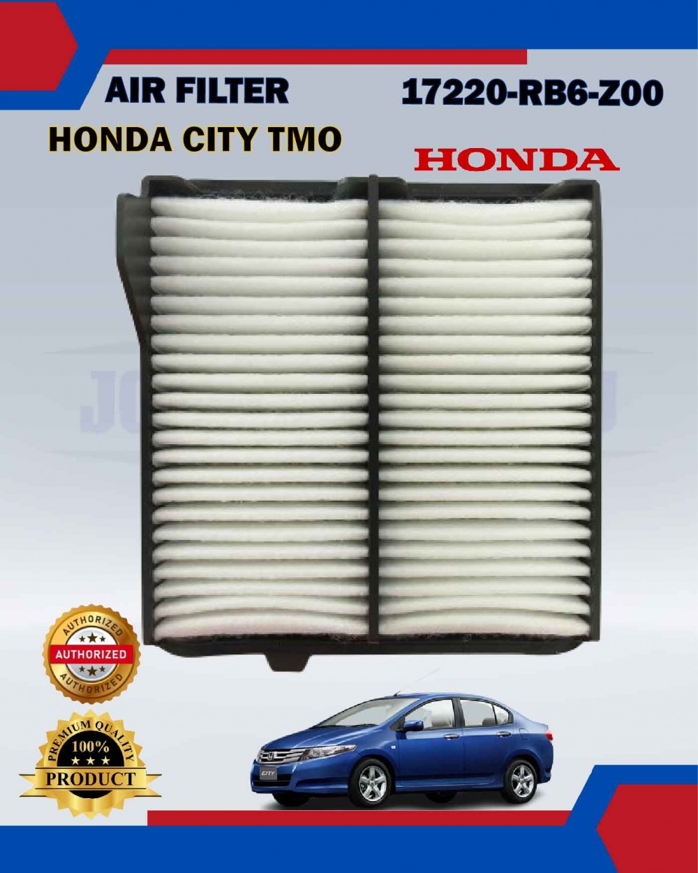 Air Filter-Honda City TMO.JAZZ TFO GE8.Freed-Honda Original-17220-RB6-Z00