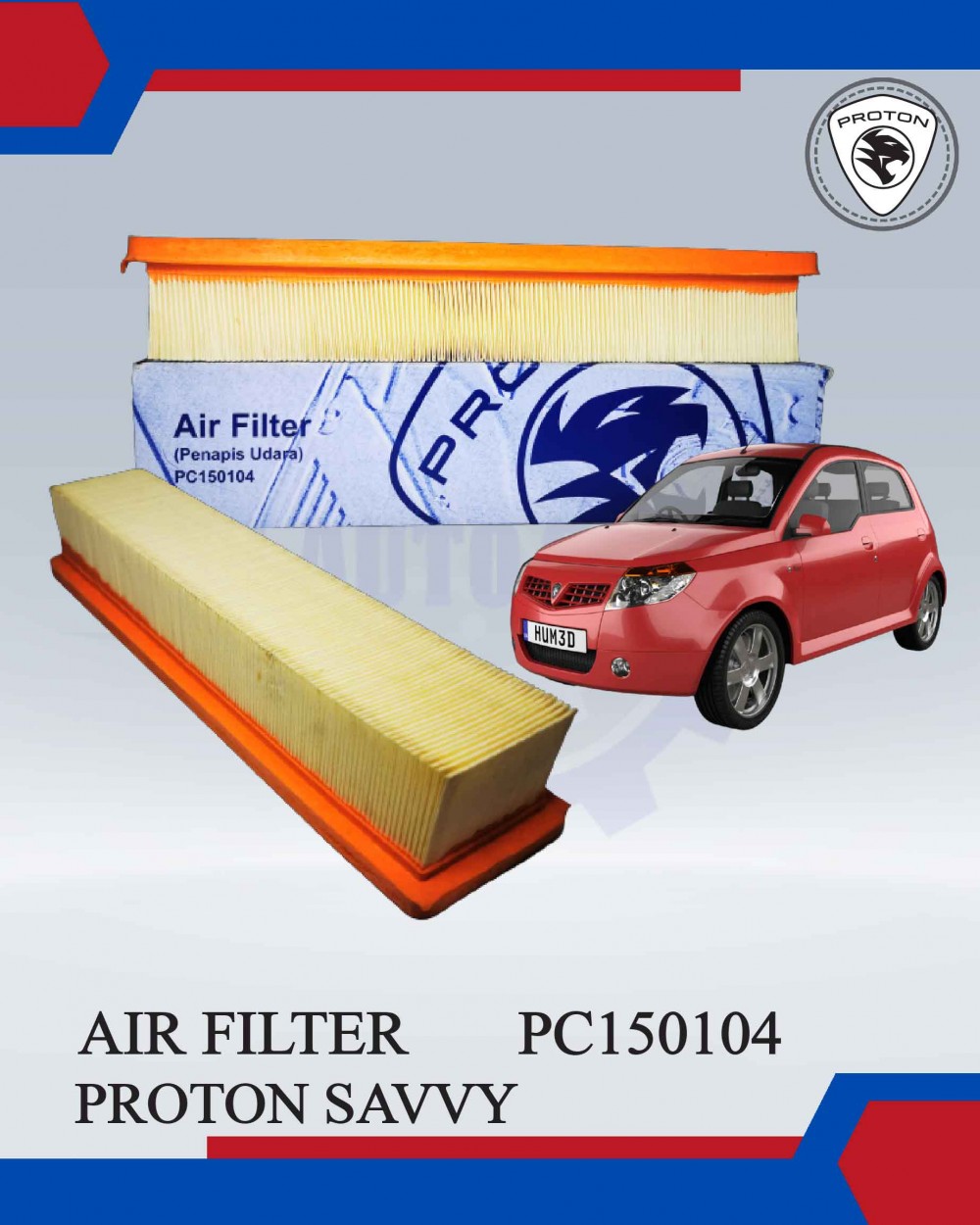 Air Filter-Proton Savvy 2005-2008-Proton Original-PC150104 | JCA AUTO ...