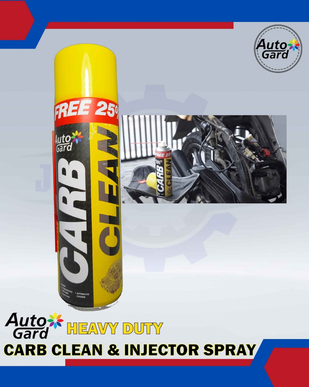 Autogard Heavy Duty Carb Clean&Injector Spray (500ml) | JCA AUTO SUPPLY