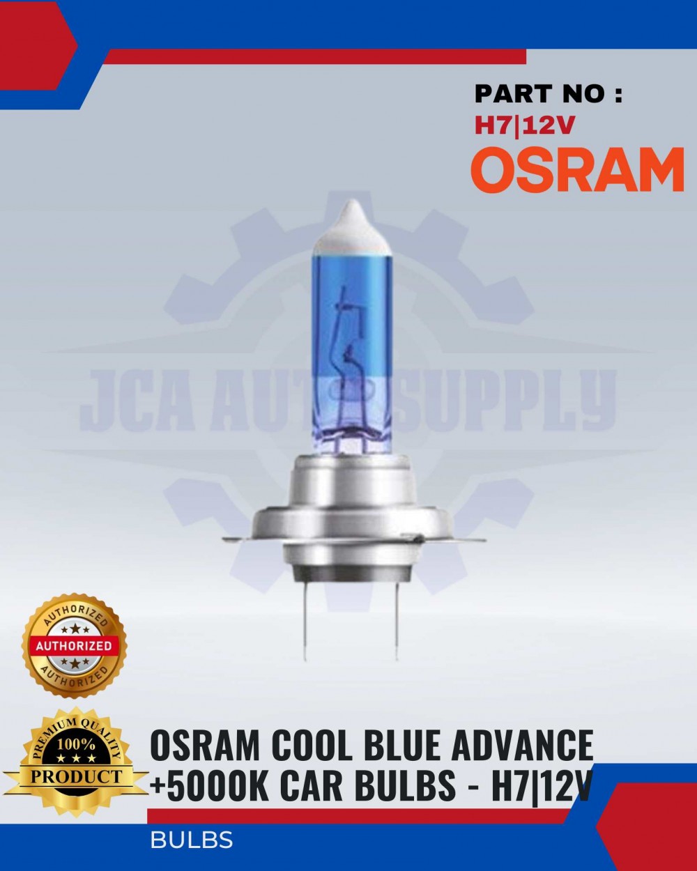 Osram Cool Blue Advance+5000K H7 | OSRAM | JCA AUTO SUPPLY