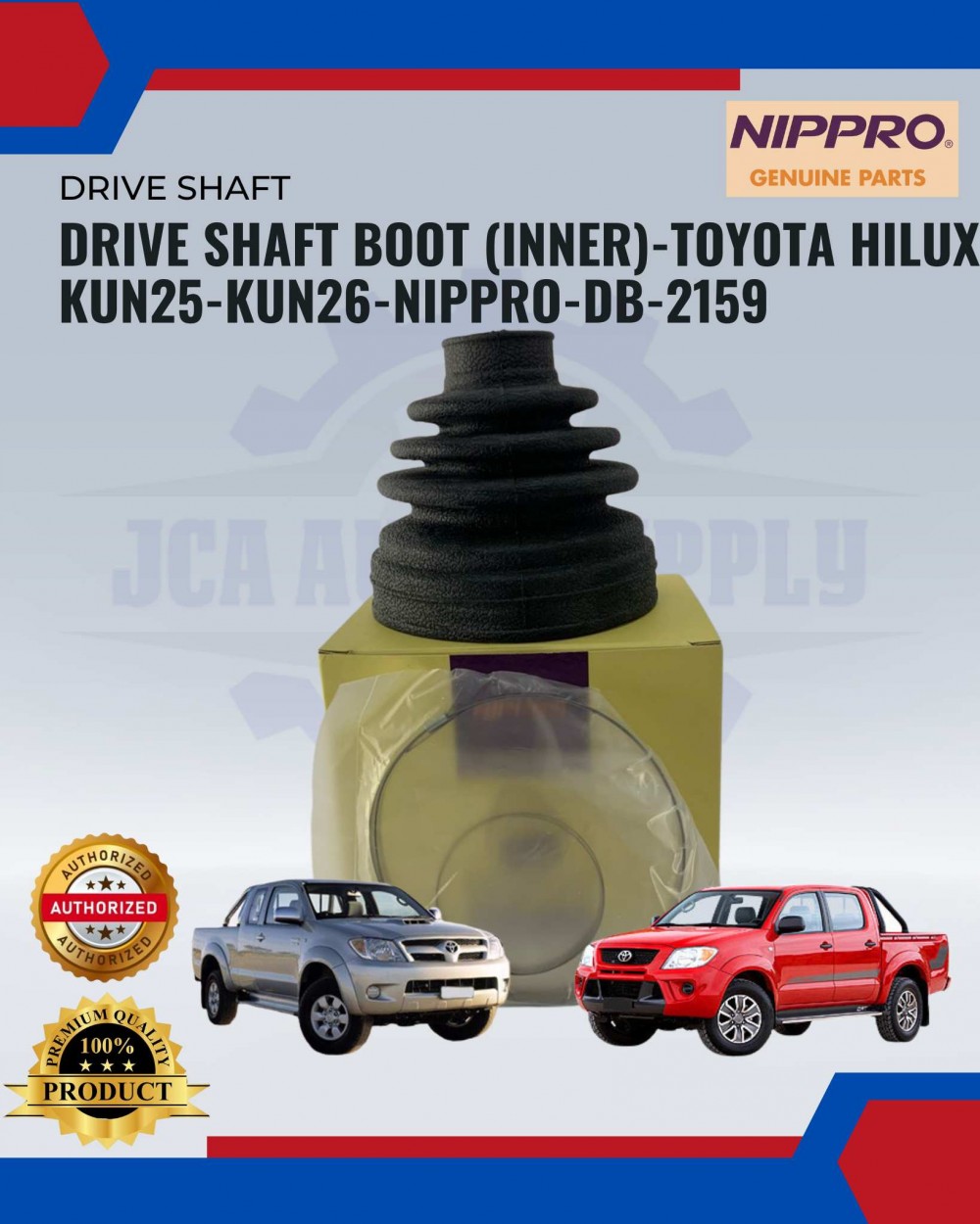 Drive Shaft Boot (Inner)-Toyota Hilux Kun25-Kun26-Nippro-DB-2159 | JCA ...