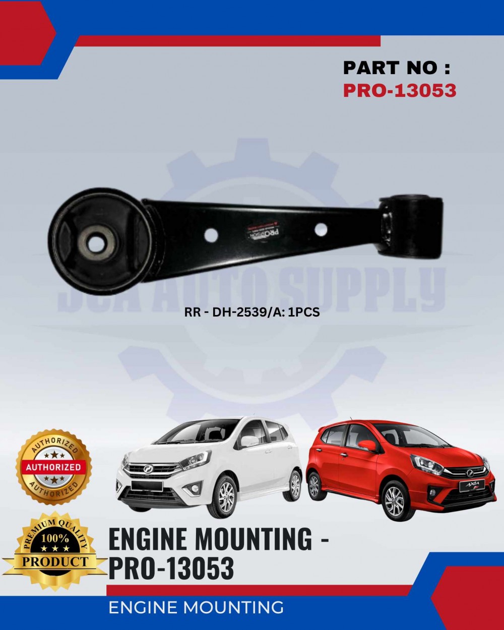 Perodua Axia Engine Mounting Set-Auto-PRO-13053-(Rear Bonnet No Handle ...
