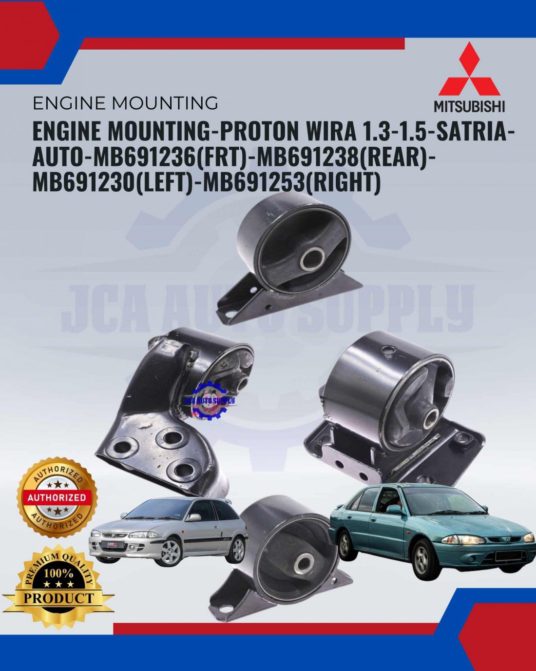 Engine Mounting Set-Proton Wira 1.3-1.5-Satria-Auto | JCA AUTO SUPPLY