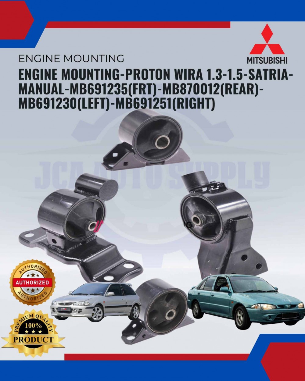 Engine-Mounting-Set-Proton-Wira-1.3-1.5-Satria-Manual | JCA AUTO SUPPLY
