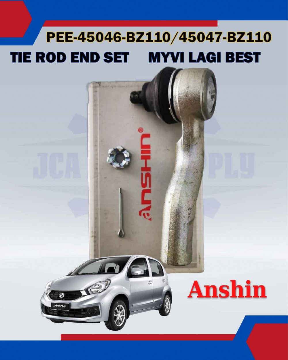 Tie Rod End Set-Anshin-Perodua Myvi Lagi Best-PEE-45046-BZ110/45047 ...