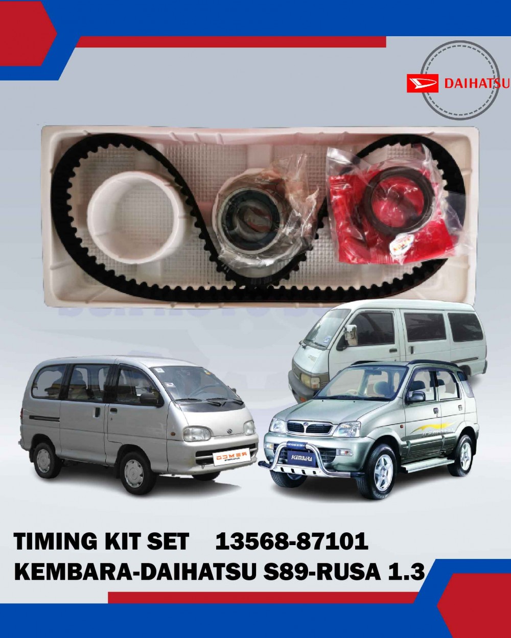 Timing Belt Kit Set-Perodua Kembara-Daihatsu Hijet S89-Perodua Rusa 1.3 ...