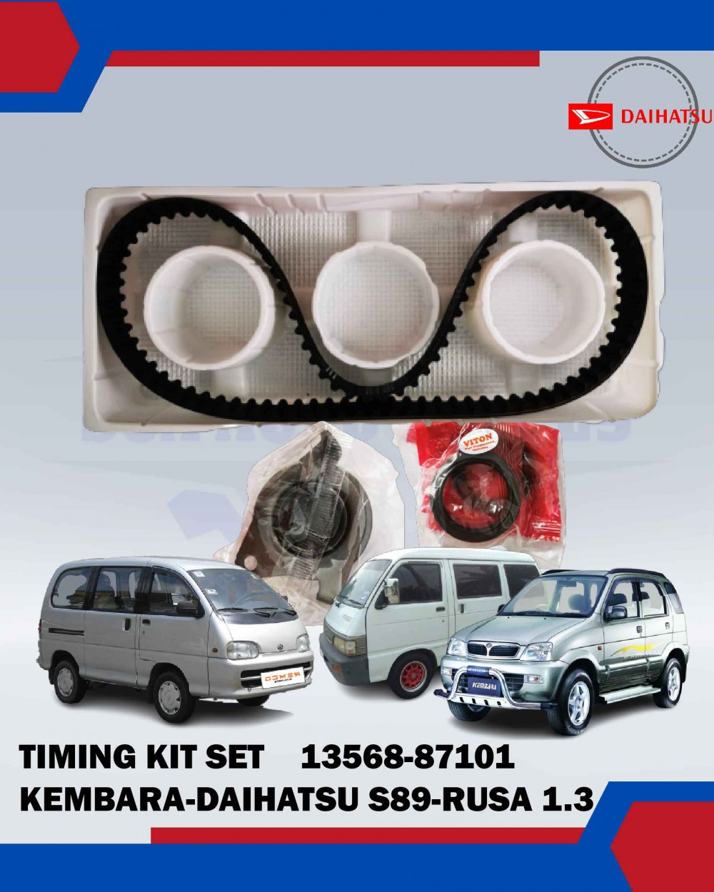 Timing Belt Kit Set-Perodua Kembara-Daihatsu Hijet S89-Perodua Rusa 1.3 ...
