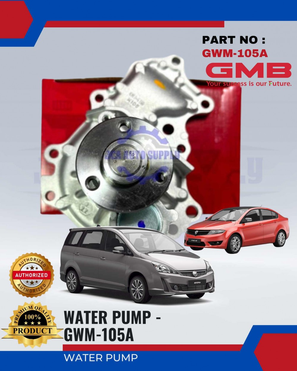 Water Pump-Proton Exora Bold Turbo-Preve Turbo-GMB-GWM-105A | GMB | JCA ...