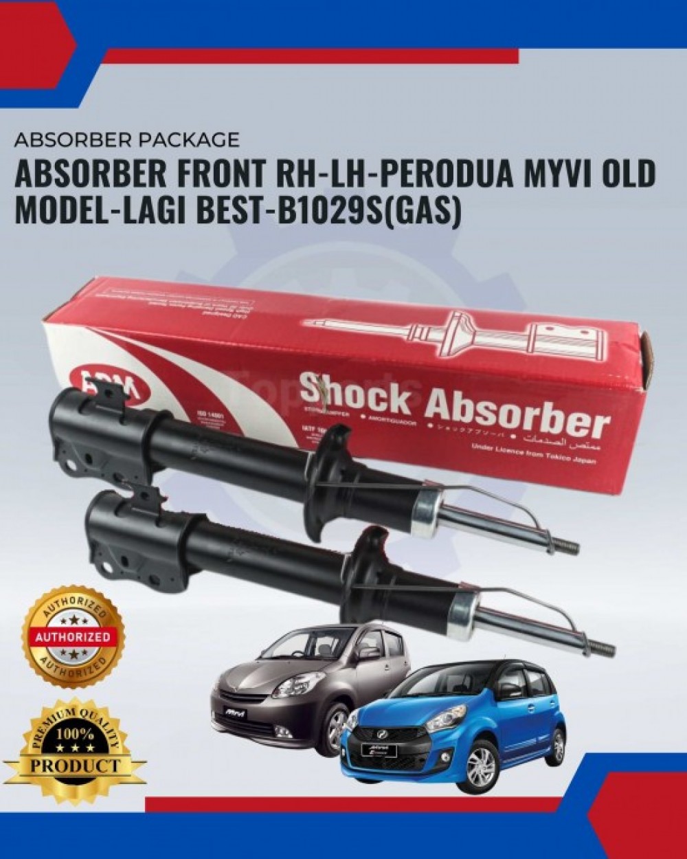 Perodua Myvi-Myvi Lagibest (Year2005-2017)-APM-Front Absorber Set-B1029 ...