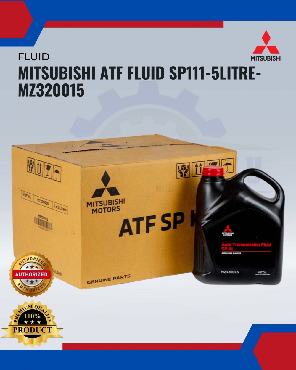 Mitsubishi Atf Fluid SP111-5LITRE-MZ320015 | JCA AUTO SUPPLY