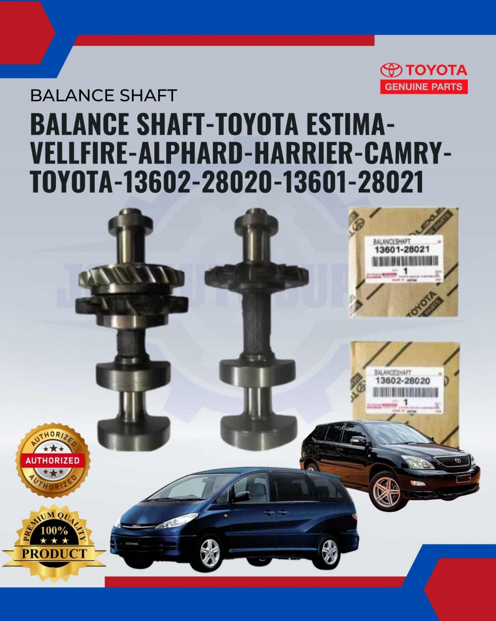 Balance Shaft-Toyota Estima-Vellfire-Alphard-Harrier-Camry-Toyota-13602 ...