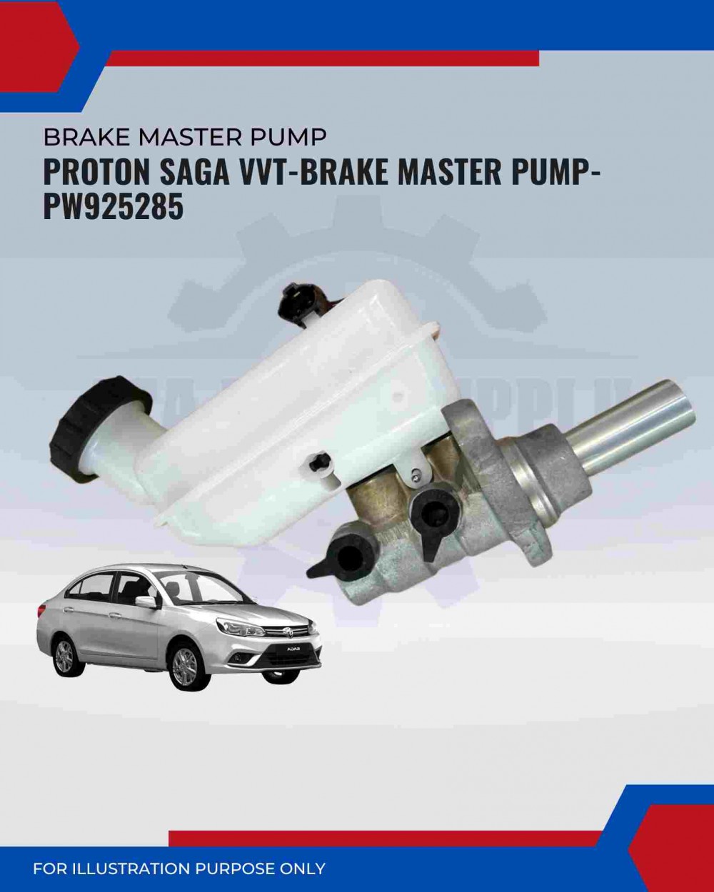 Proton Saga VVT-Brake Master Pump-PW925285 | JCA AUTO SUPPLY