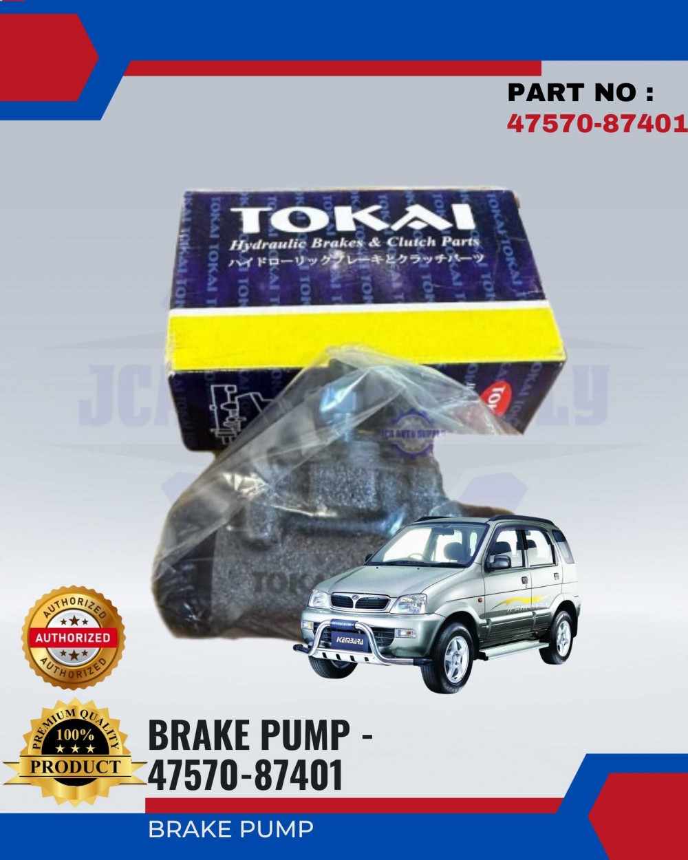 Rear Brake Pump-Perodua Kembara-TOKAI-47570-87401 | JCA AUTO SUPPLY