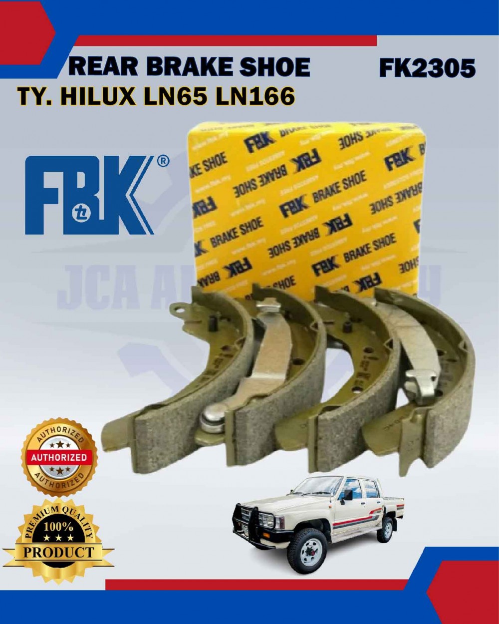 Rear Brake Shoe Set-Toyota Land Cruiser LN106-Hilux LN65 LN166 LJ79-FBK ...