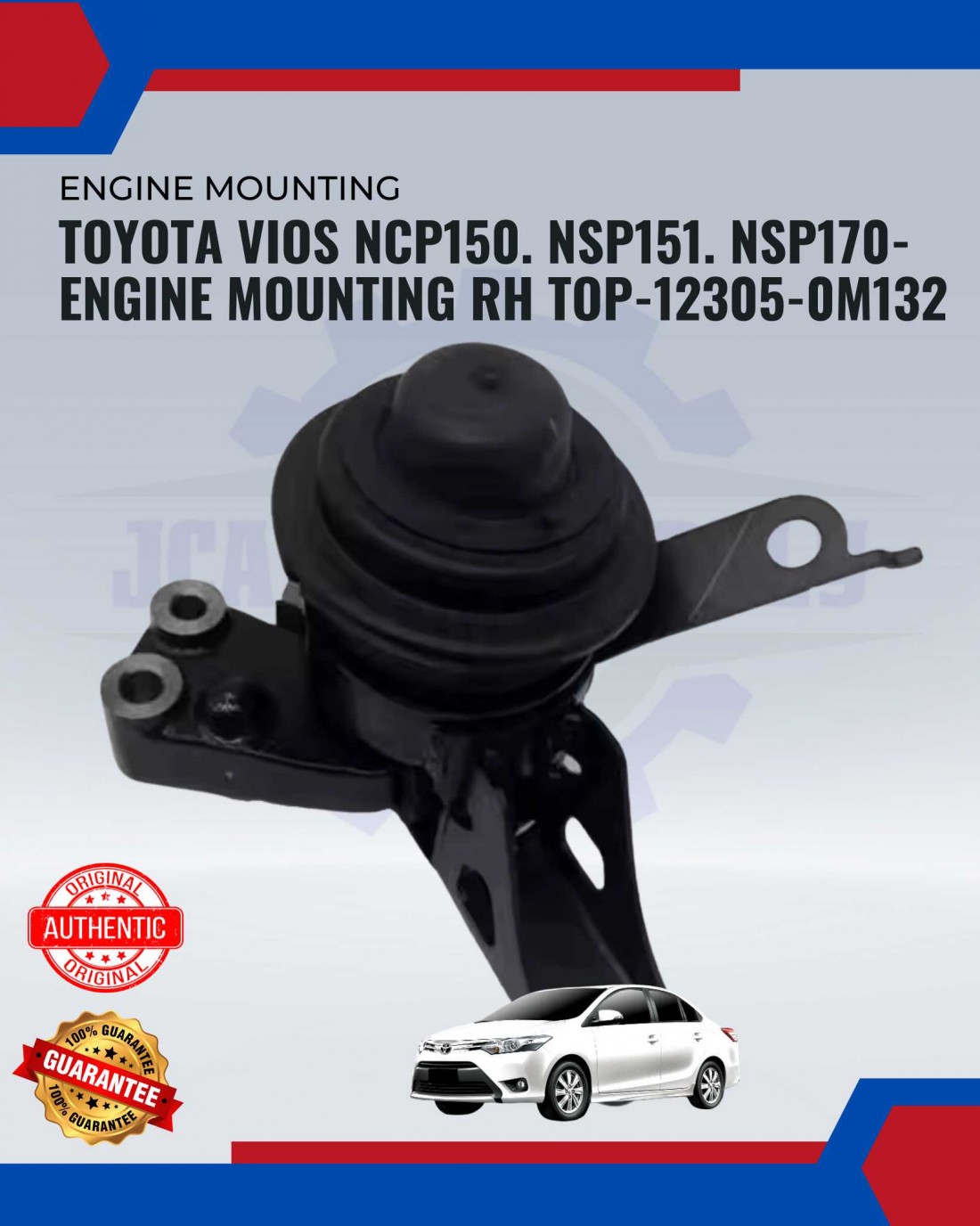 Toyota Vios NCP150. NSP151. NSP170-Engine Mounting Set | JCA AUTO SUPPLY