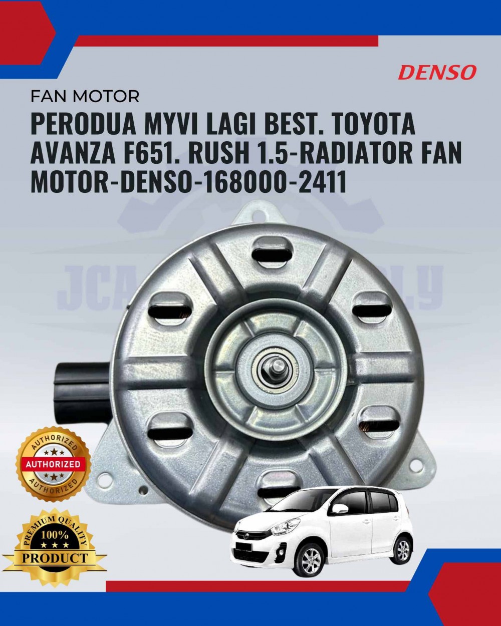Perodua Myvi Lagi Best. Toyota Avanza F651. Rush 1.5-Radiator Fan Motor ...