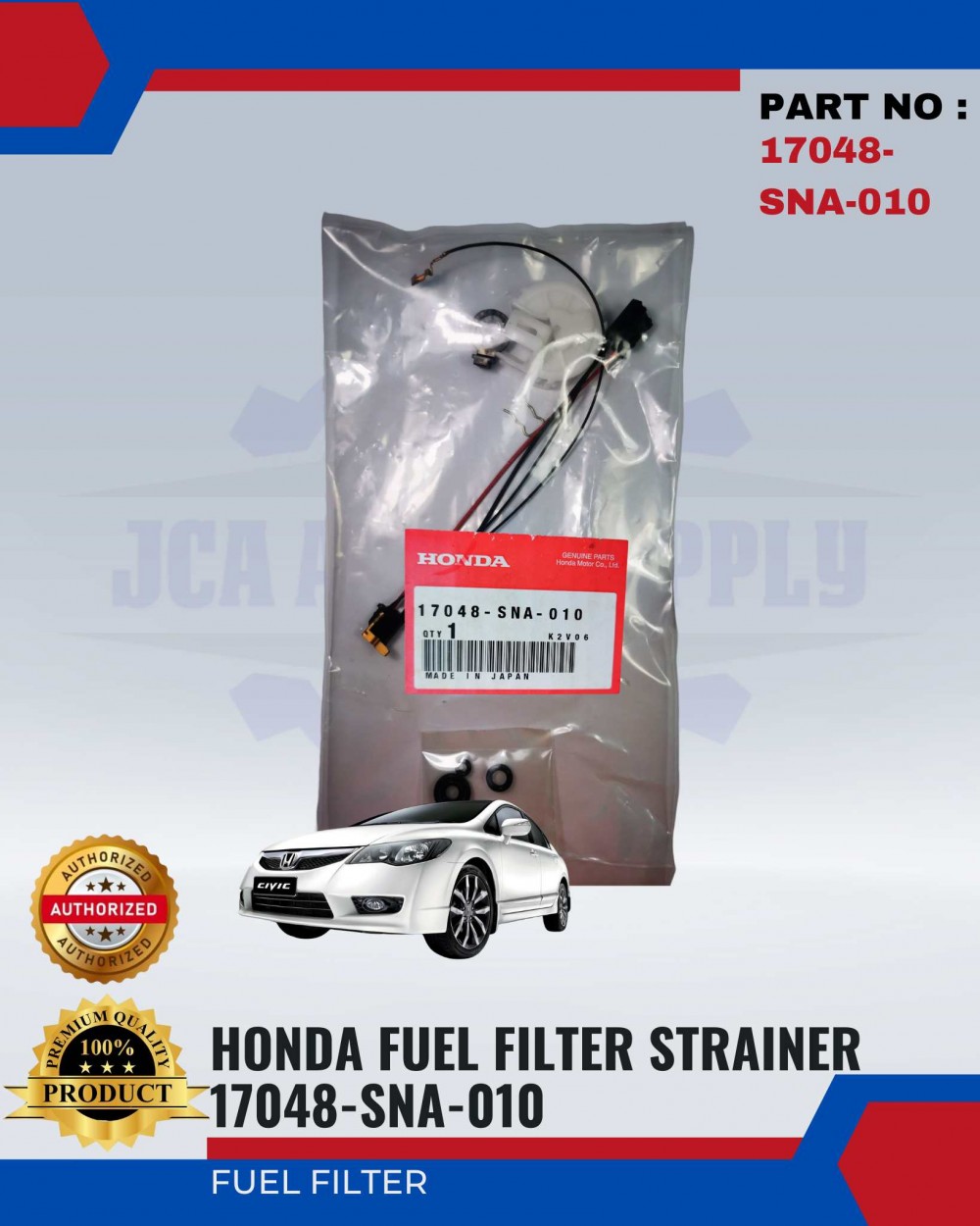 HONDA Fuel Filter Strainer Set ORIGINAL - Honda Civic FD 2006-2012 ...