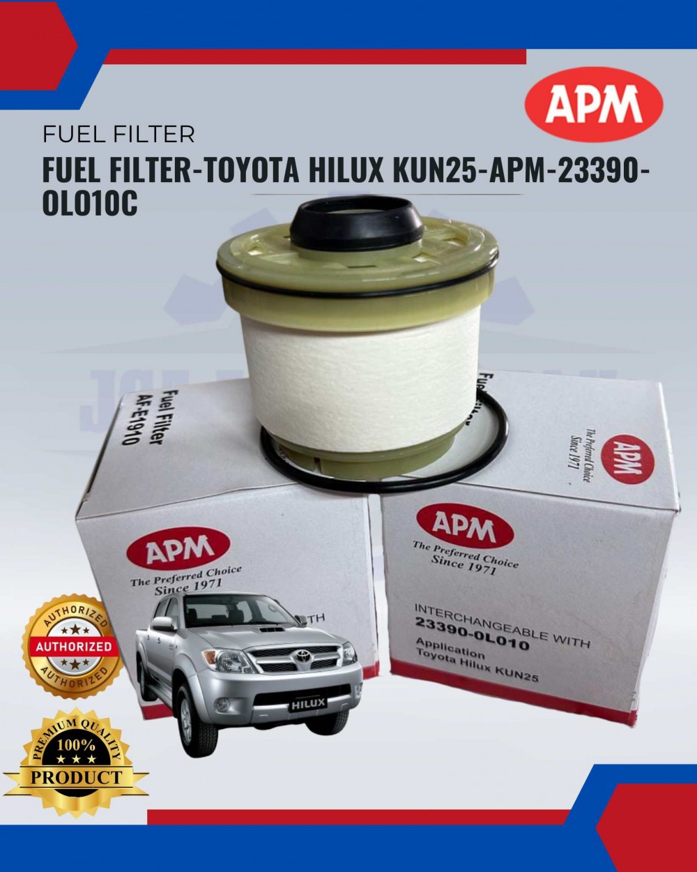 Fuel Filter-Toyota Hilux Kun25-APM-23390-OLO10C | JCA AUTO SUPPLY
