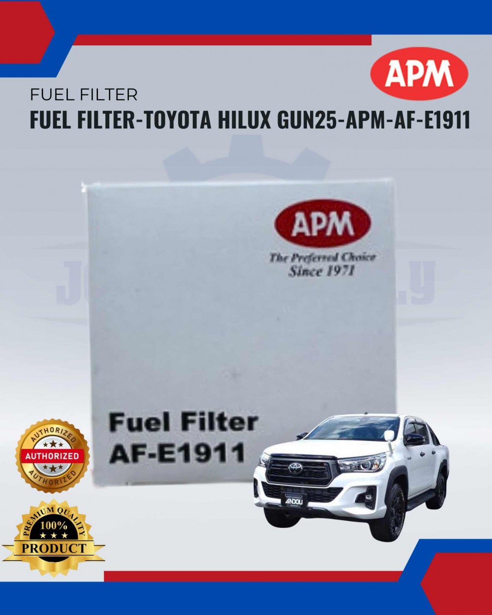 Fuel Filter-Toyota Hilux Gun25-APM-AF-E1911 | JCA AUTO SUPPLY
