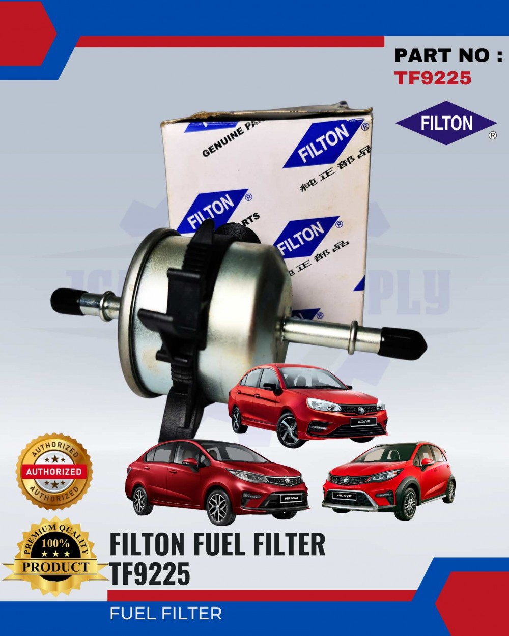 Fuel Filter-Proton Persona-Saga-Iriz-FILTON-TF9225 | JCA AUTO SUPPLY