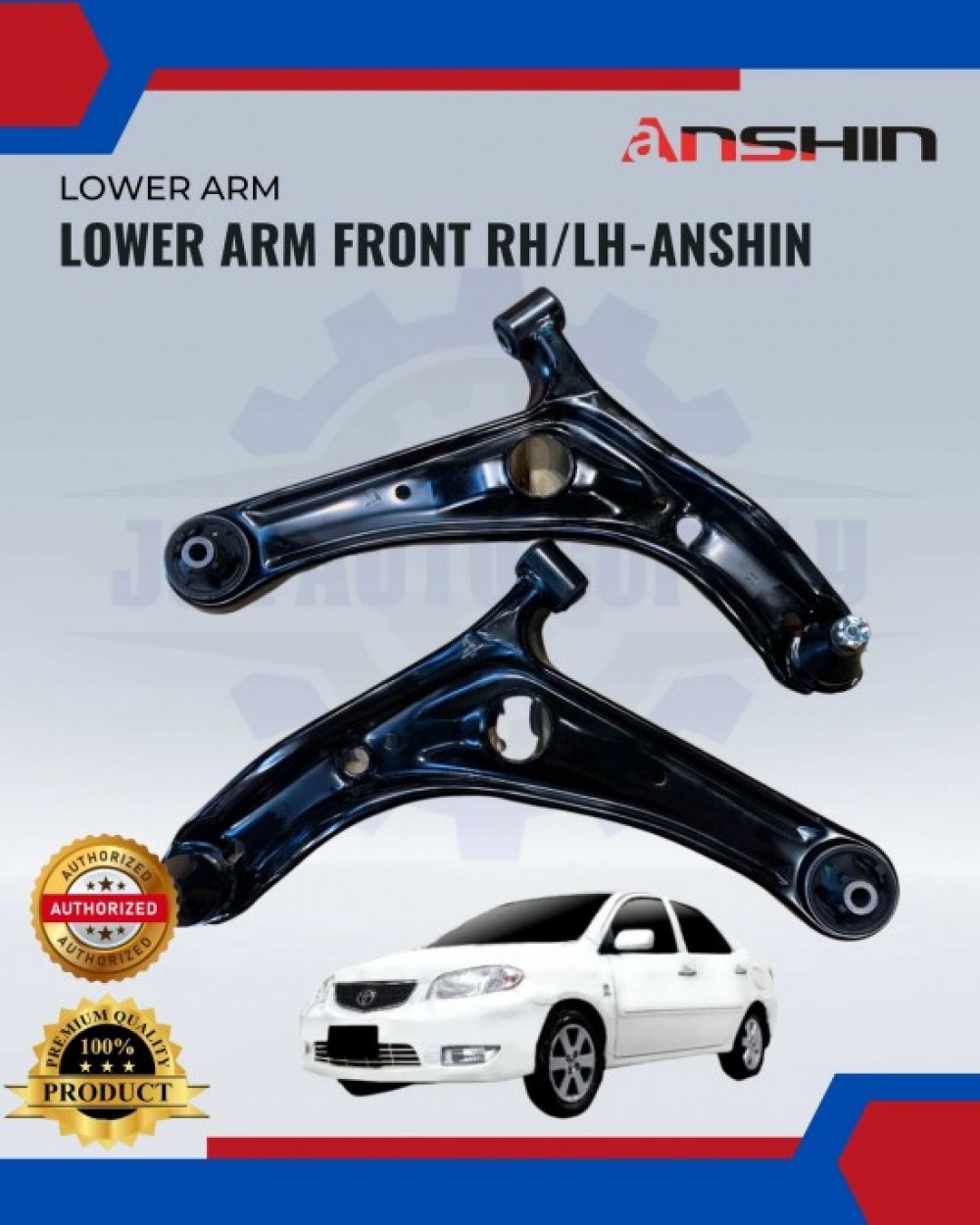 Toyota Vios NCP42 Lower Arm-Anshin | ANSHIN | JCA AUTO SUPPLY