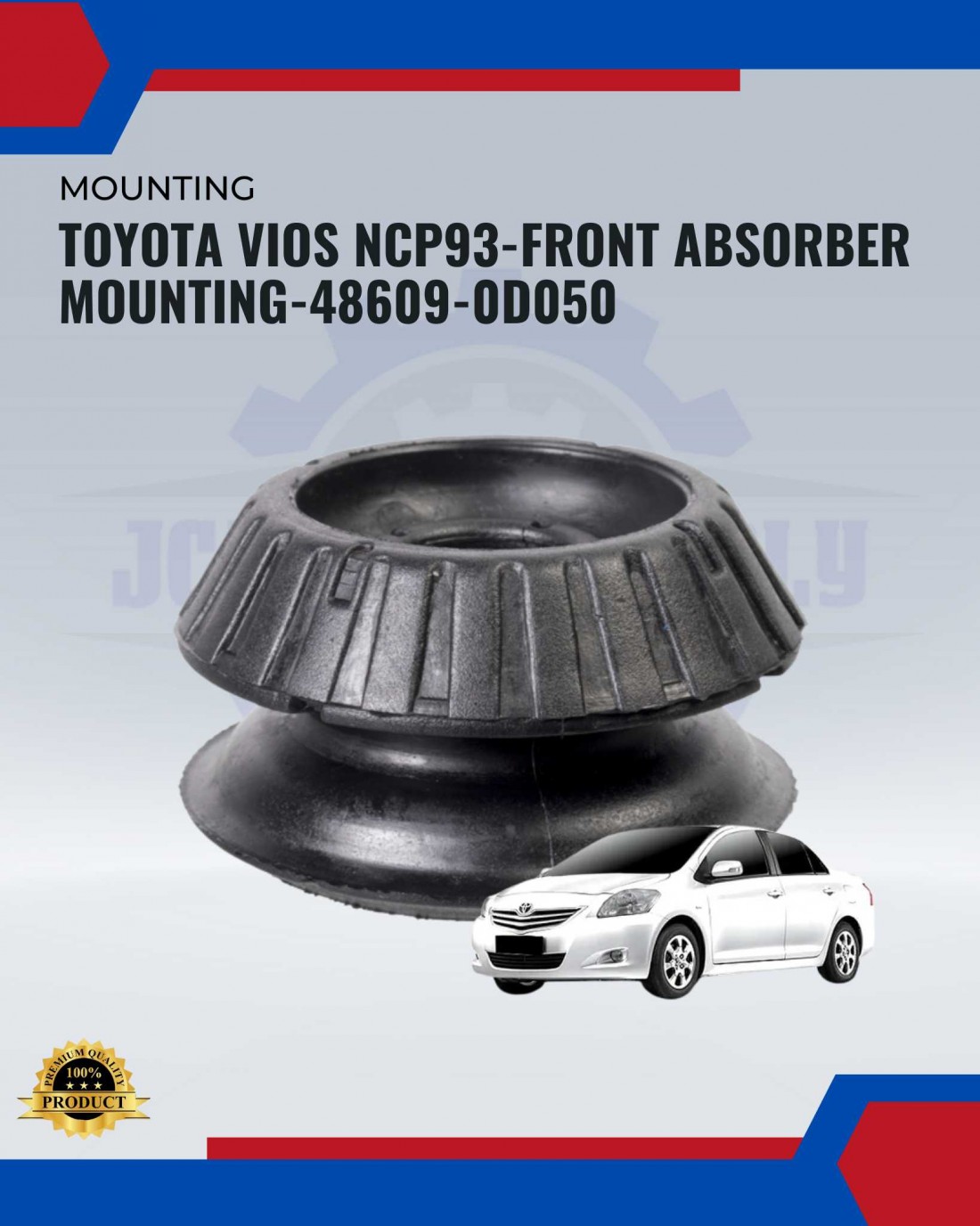 Toyota Vios NCP93-Front Absorber Mounting-48609-0D050 | JCA AUTO SUPPLY