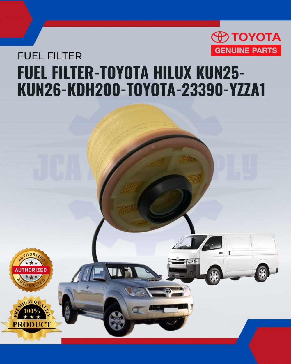 Fuel Filter-Toyota Hilux Kun25-Kun26-Kdh200-Toyota-23390-YZZA1 | JCA ...