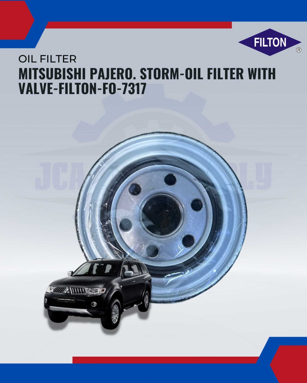 Mitsubishi Pajero. Storm-Oil Filter With Valve-Filton-FO-7317 | JCA ...