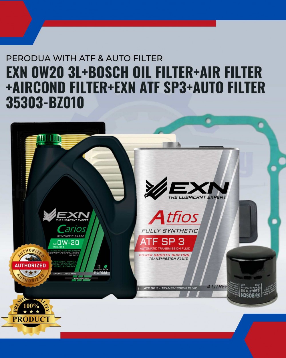 PERODUA with ATF (4Litre) & AUTO FILTER-AXIA.BEZZA 1.0-EXN PACKAGE ...