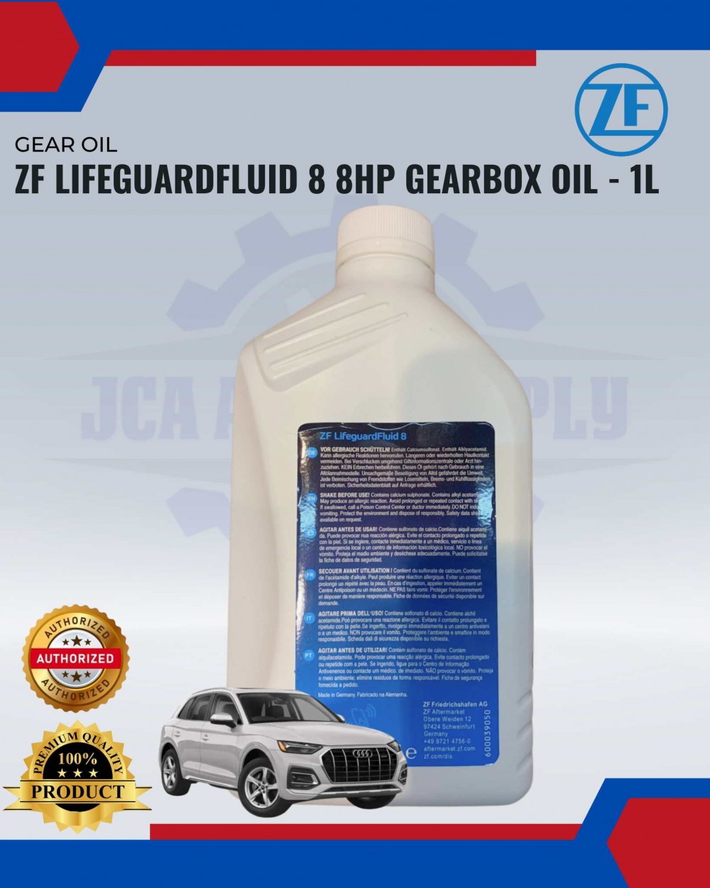 ZF LifeguardFluid 8 8HP Gearbox Oil - 1L | JCA AUTO SUPPLY
