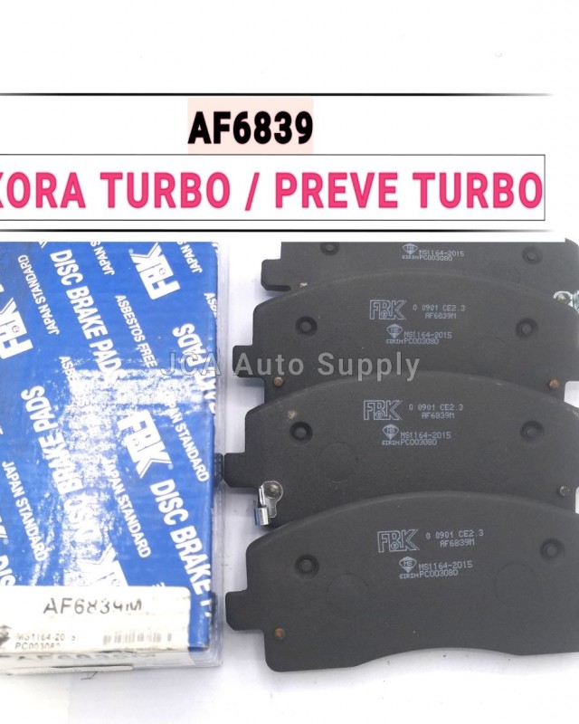 FBK Front Disk Brake Pad - Proton Exora Turbo-Preve Turbo - AF6839M
