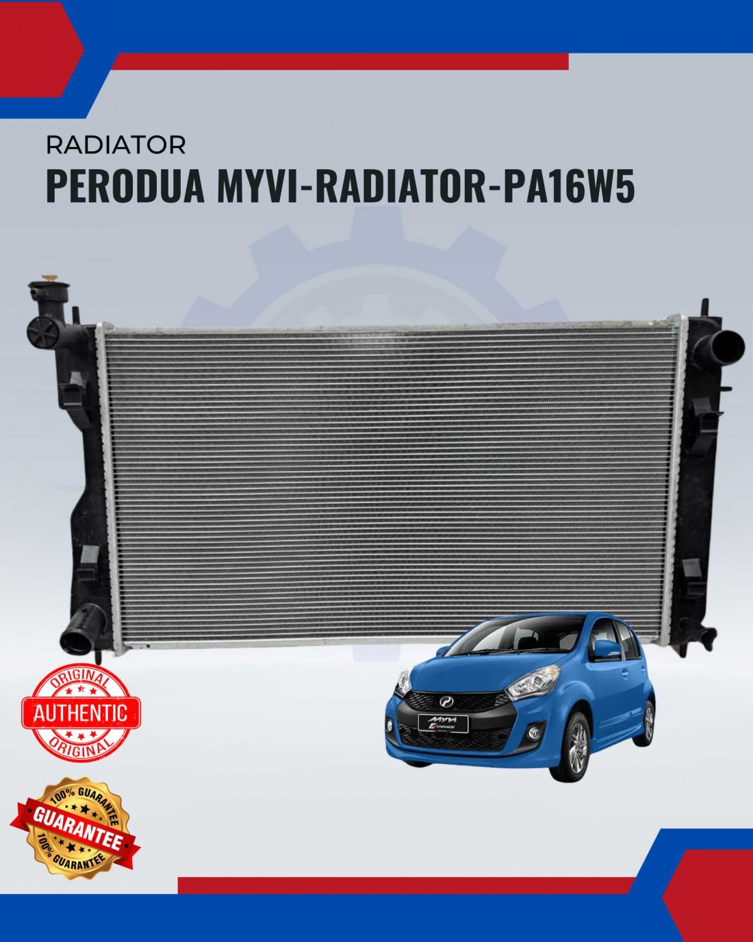 Perodua Myvi-Radiator-PA16W5 | JCA AUTO SUPPLY