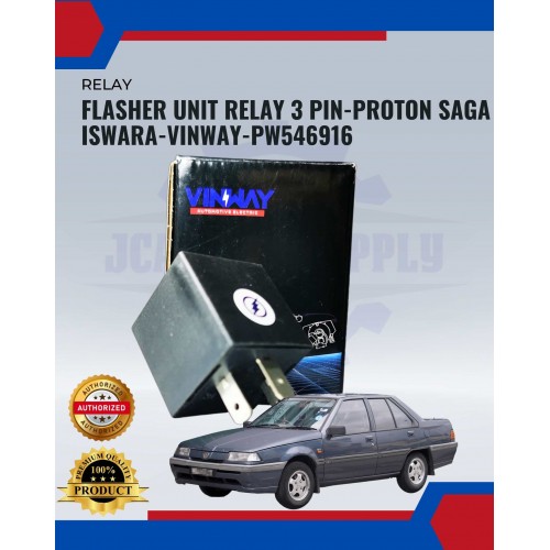 Flasher Unit Relay 3 Pin-Proton Saga Iswara-VINWAY-PW546916 | JCA AUTO ...