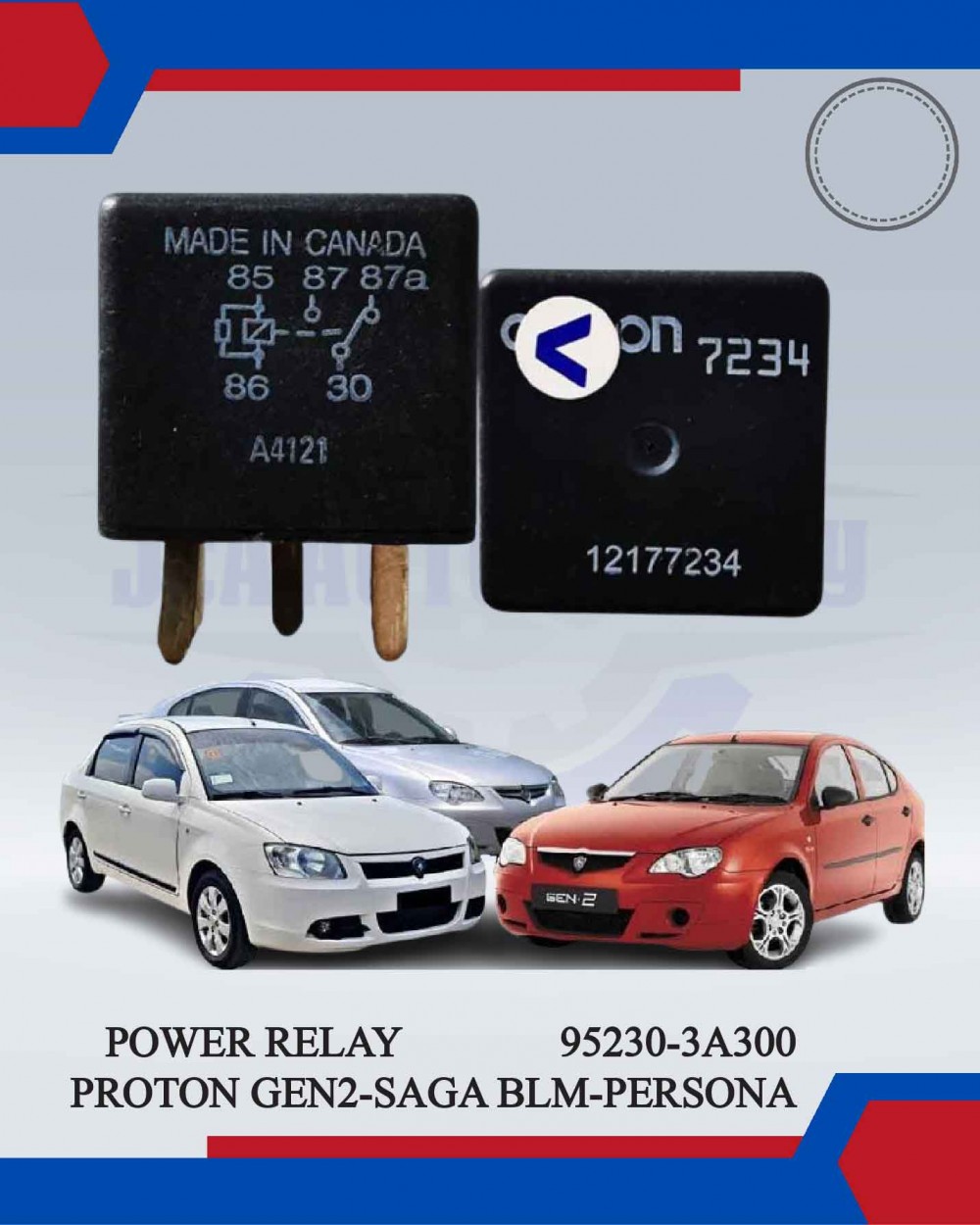 Power Relay 5 Pin-Proton Saga Blm-Gen2-Persona-VICTORY AUTO PARTS-95230 ...