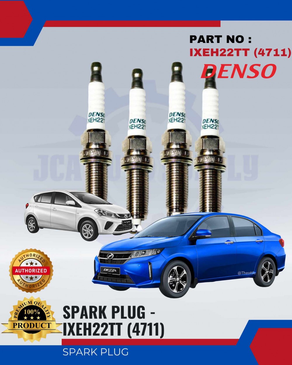 Spark Plug-Perodua Axia-Bezza-Myvi-Toyota Vios-Avanza Iridium-DENSO ...