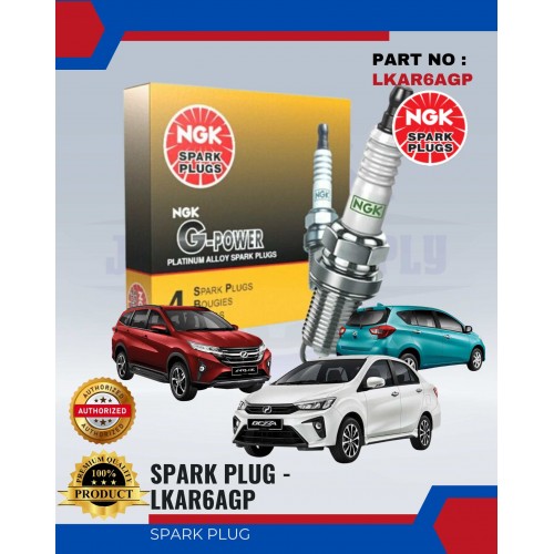 Spark Plug-Perodua Aruz-Myvi-Gen-Bezza-Toyota-Yaris-Vios-NGK G-POWER ...