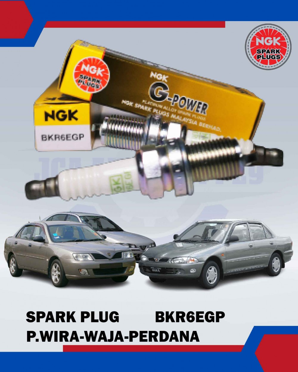 Spark Plug Set (4pcs) - Proton Wira – Waja – Perdana – Perodua Myvi ...