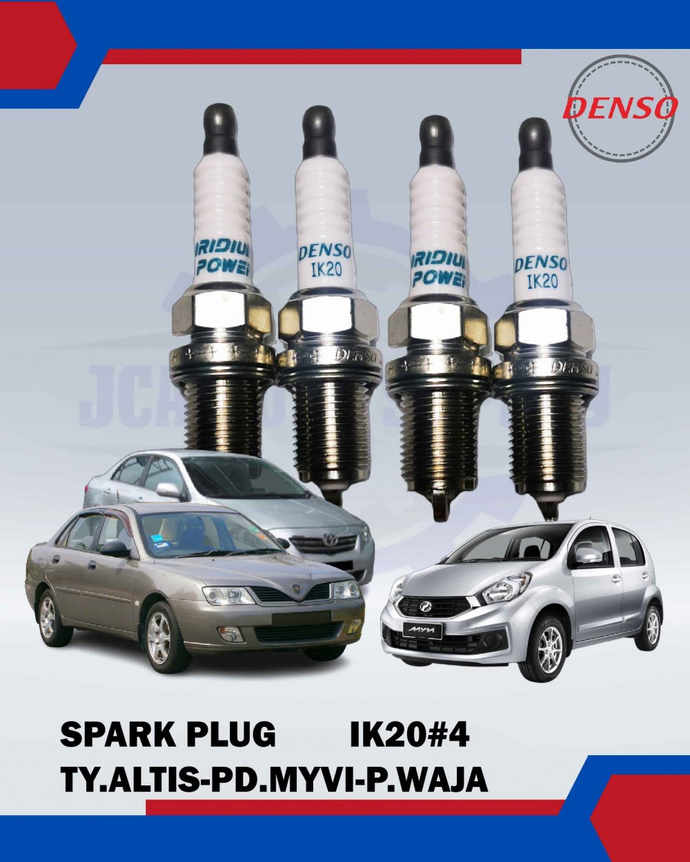 Iridium Spark Plug-Toyota Altis-Vios-Perodua Myvi-Proton Waja-DENSO ...