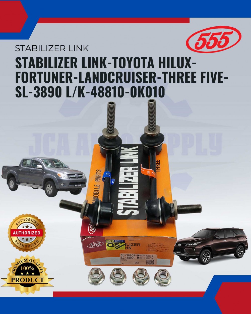 Stabilizer Link-Toyota Hilux-Fortuner-Landcruiser-Three Five-Sl-3890 L ...