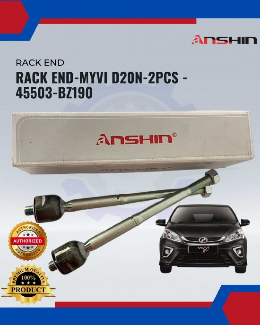 Myvi Gen3 D20N Steering Rack End Set ANSHIN-45503-BZ190 | ANSHIN | JCA ...