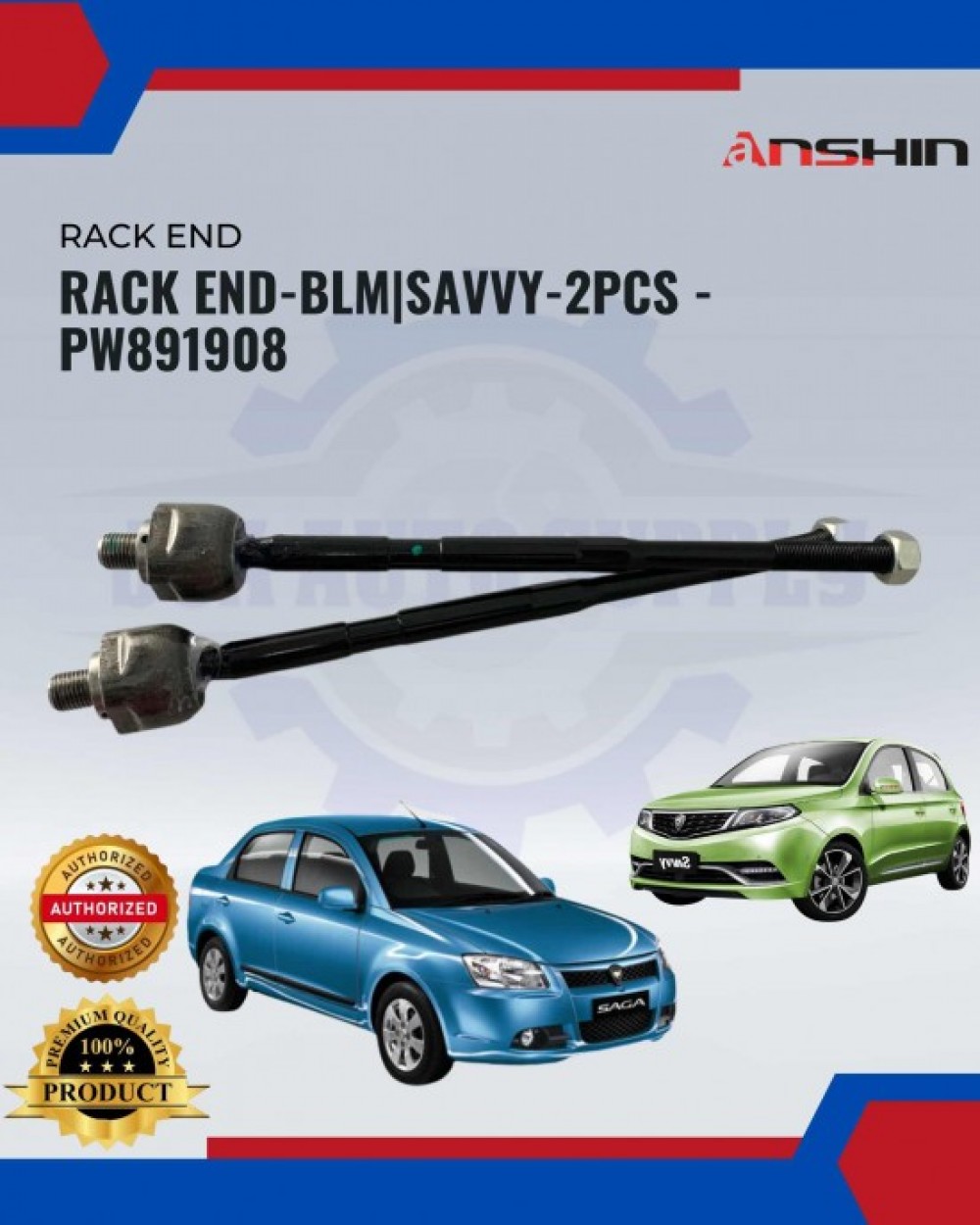 Proton Saga BLM-Savvy-Saga VVT Steering Rack End Set-Anshin-PW891908 ...
