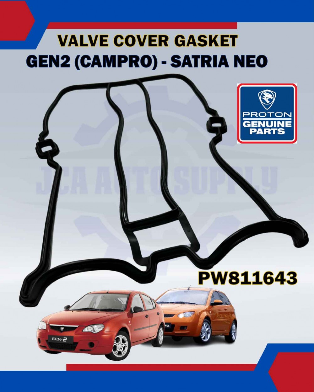 Valve Cover Gasket 100% ORIGINAL - Proton Gen2 (Campro), Satria Neo ...