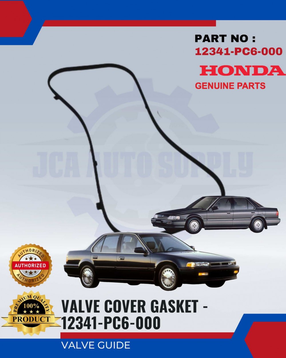 Valve Cover Gasket-Accord SE3 SA6Y-Honda-12341-PC6-000 | JCA AUTO SUPPLY