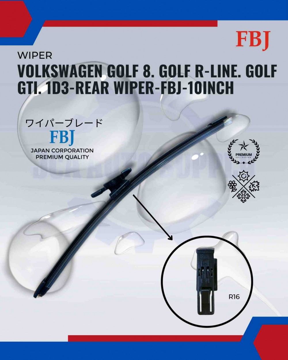 Volkswagen Golf 8. Golf R-Line. Golf GTI. 1D3-Rear Wiper-FBJ-10Inch ...